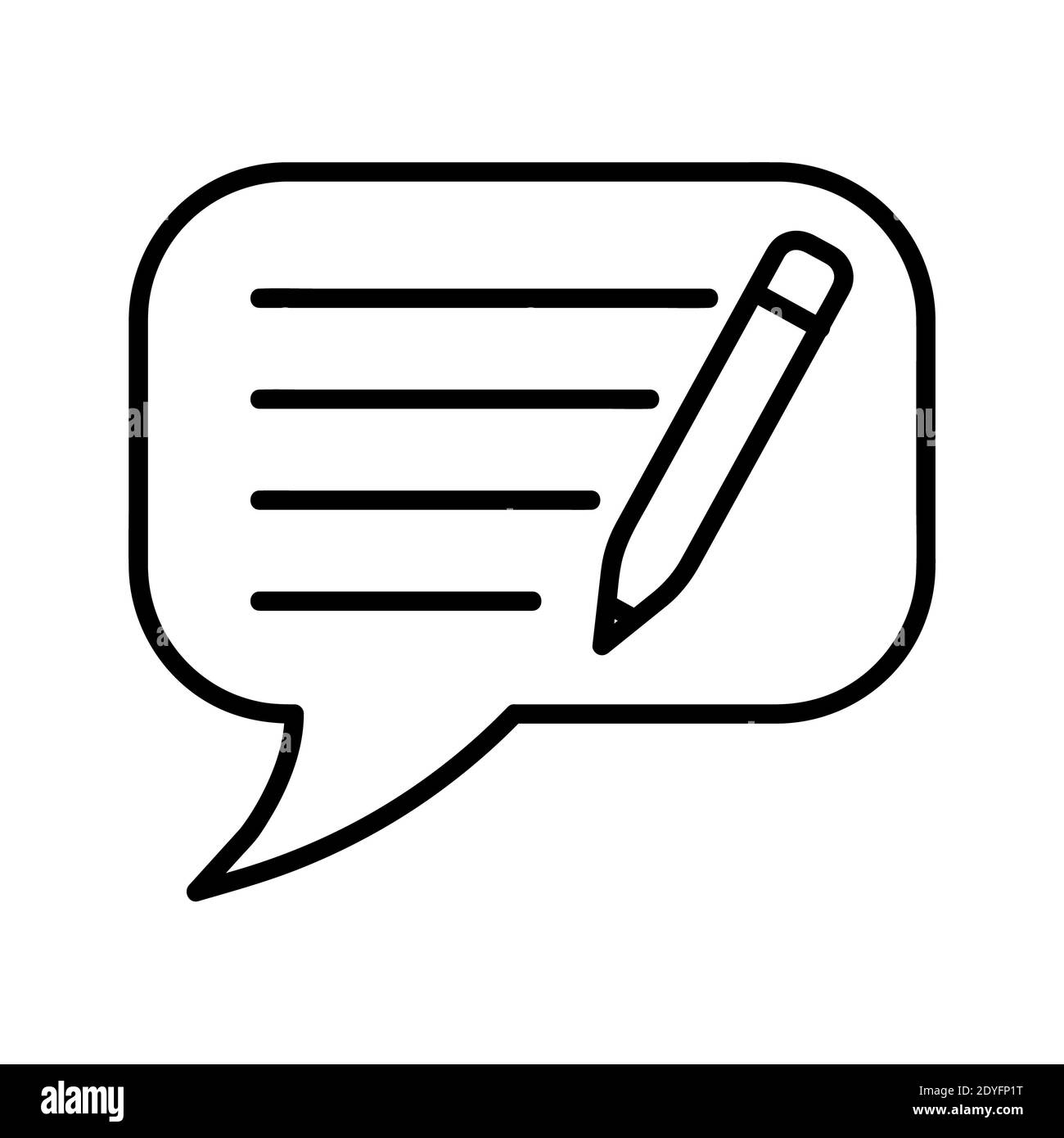 Comment Facebook Icon Vector