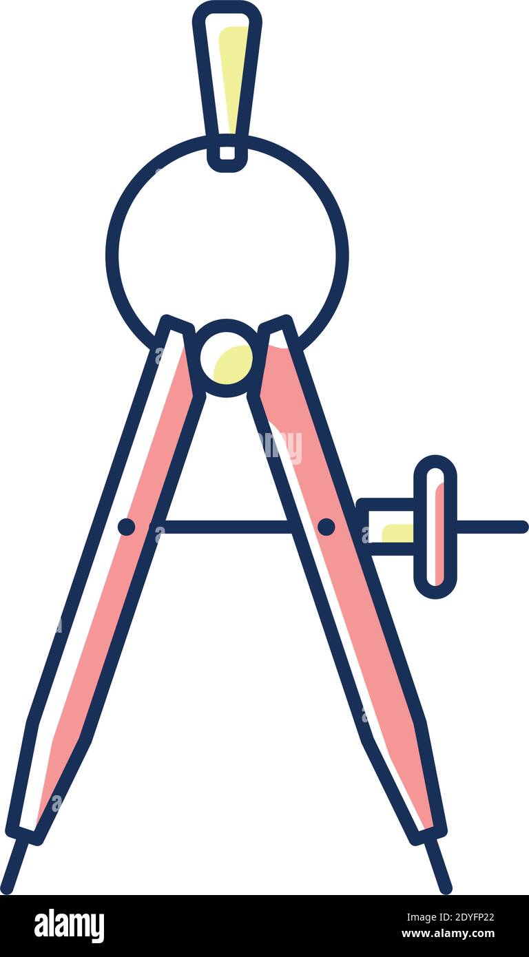 Compass RGB color icon Stock Vector Image & Art - Alamy