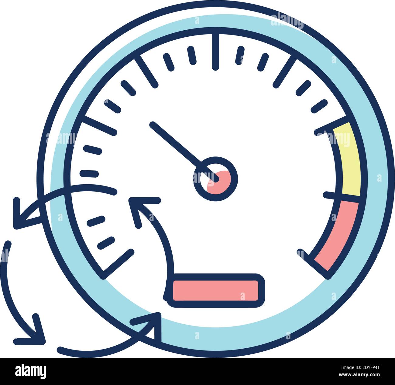 Pressure measurement tool color icon hi-res stock photography and ...