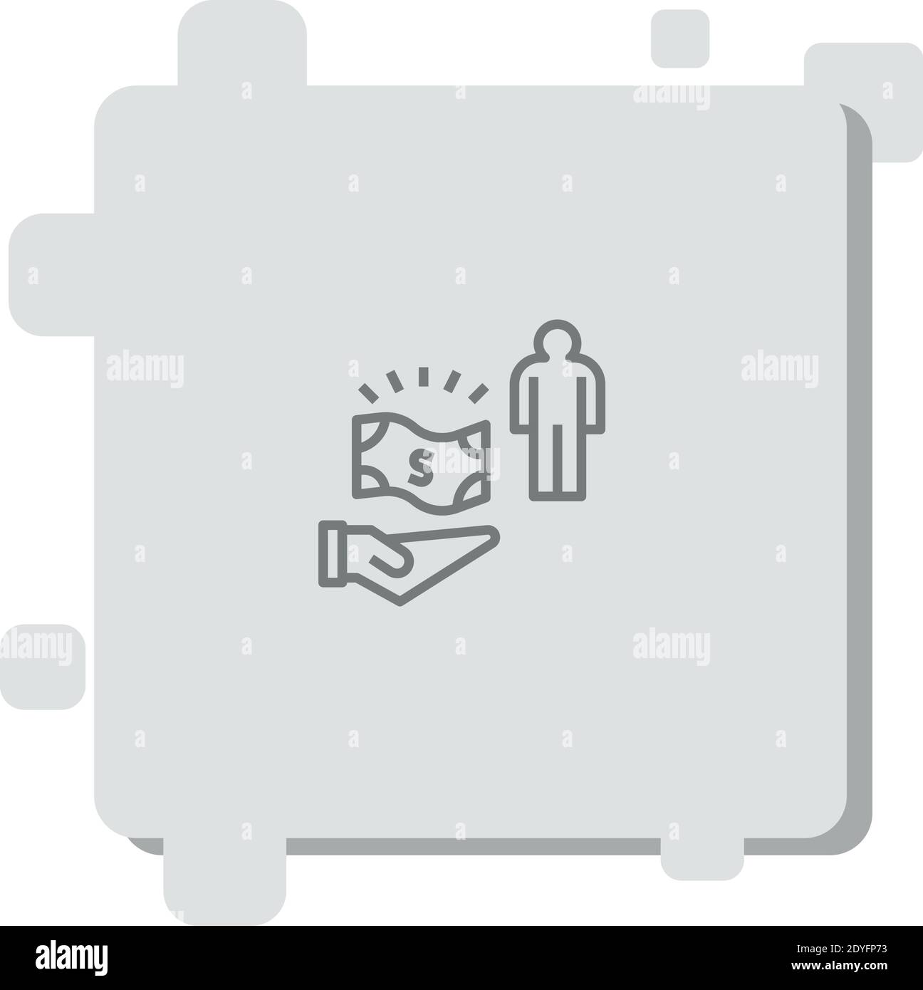 hire vector icon modern simple vector illustration Stock Vector Image ...