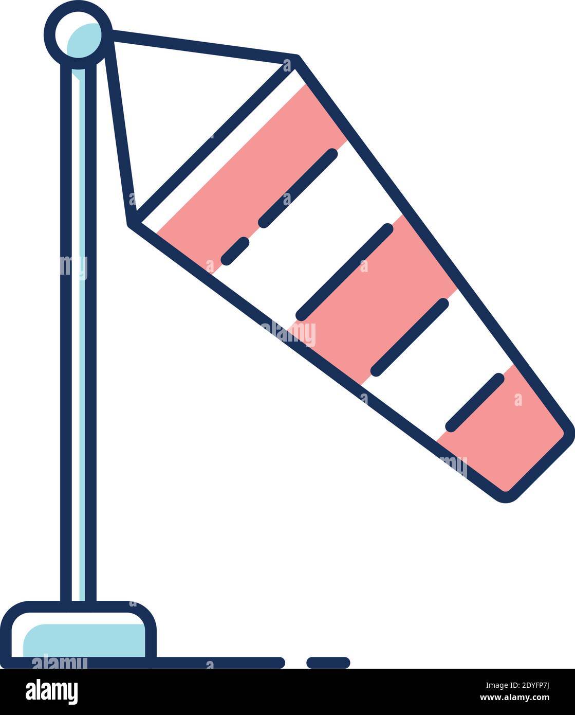 Windsock RGB color icon Stock Vector Image & Art - Alamy