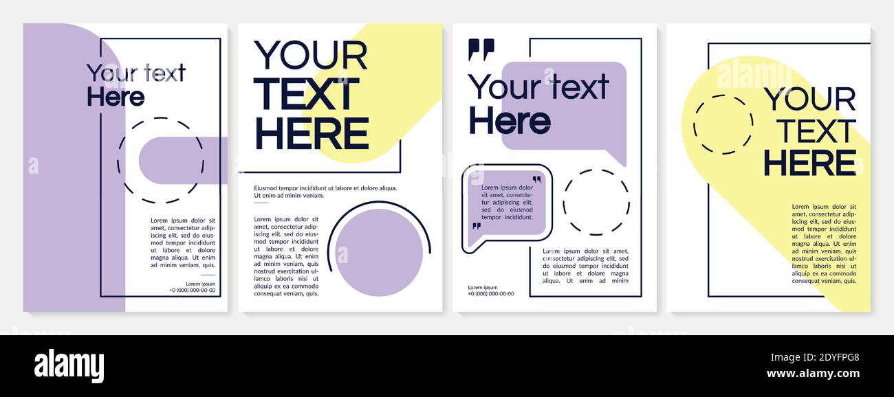 Creative brochure template in simple minimalistic design Stock Vector ...