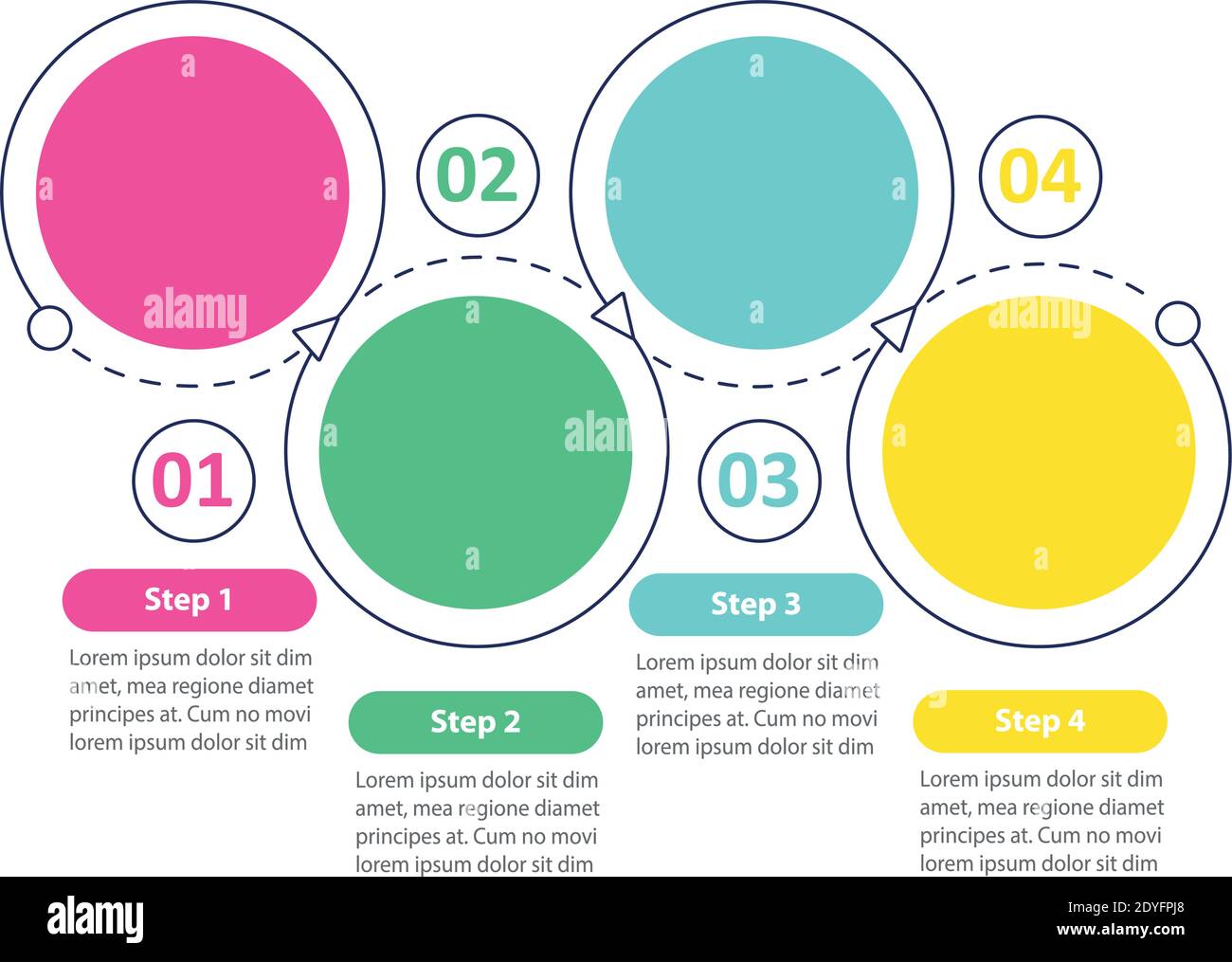 Simple flowchart vector infographic template with empty circles Stock ... Simple flowchart vector infographic template with empty circles Stock ...