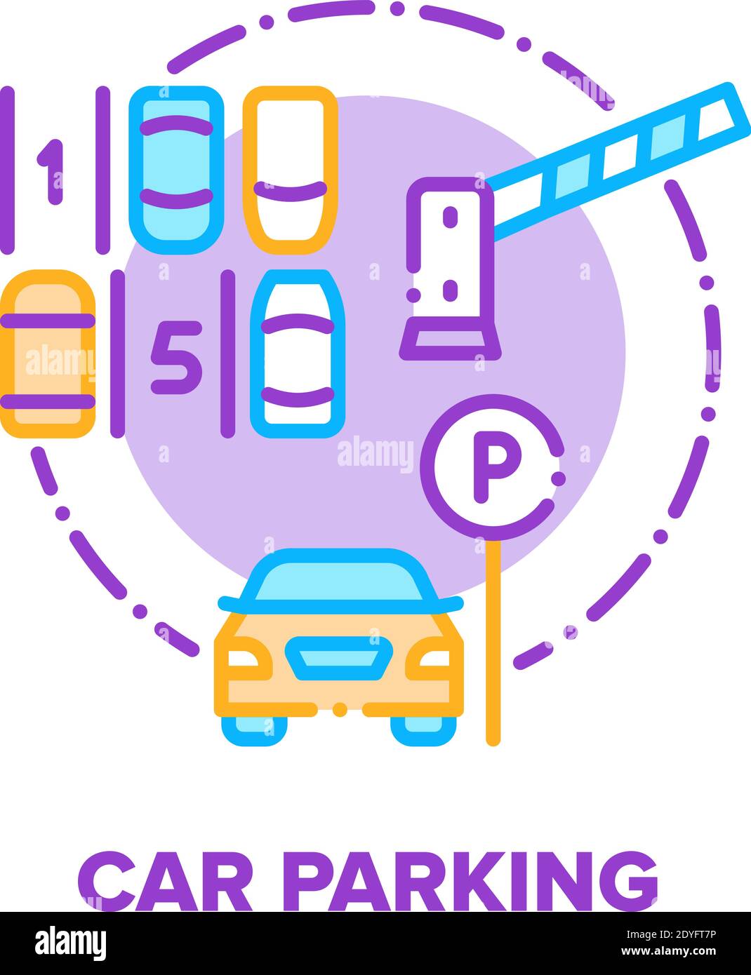Car Parking Vector Concept Color Illustration Stock Vector Image & Art ...