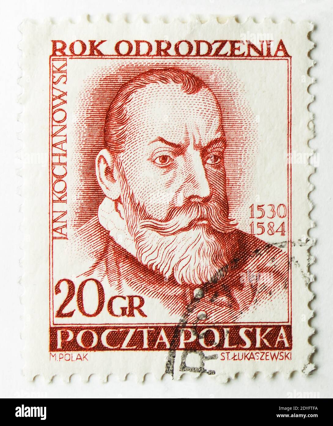 MOSCOW, RUSSIA - JULY 15, 2019: Postage stamp printed in Poland shows ...