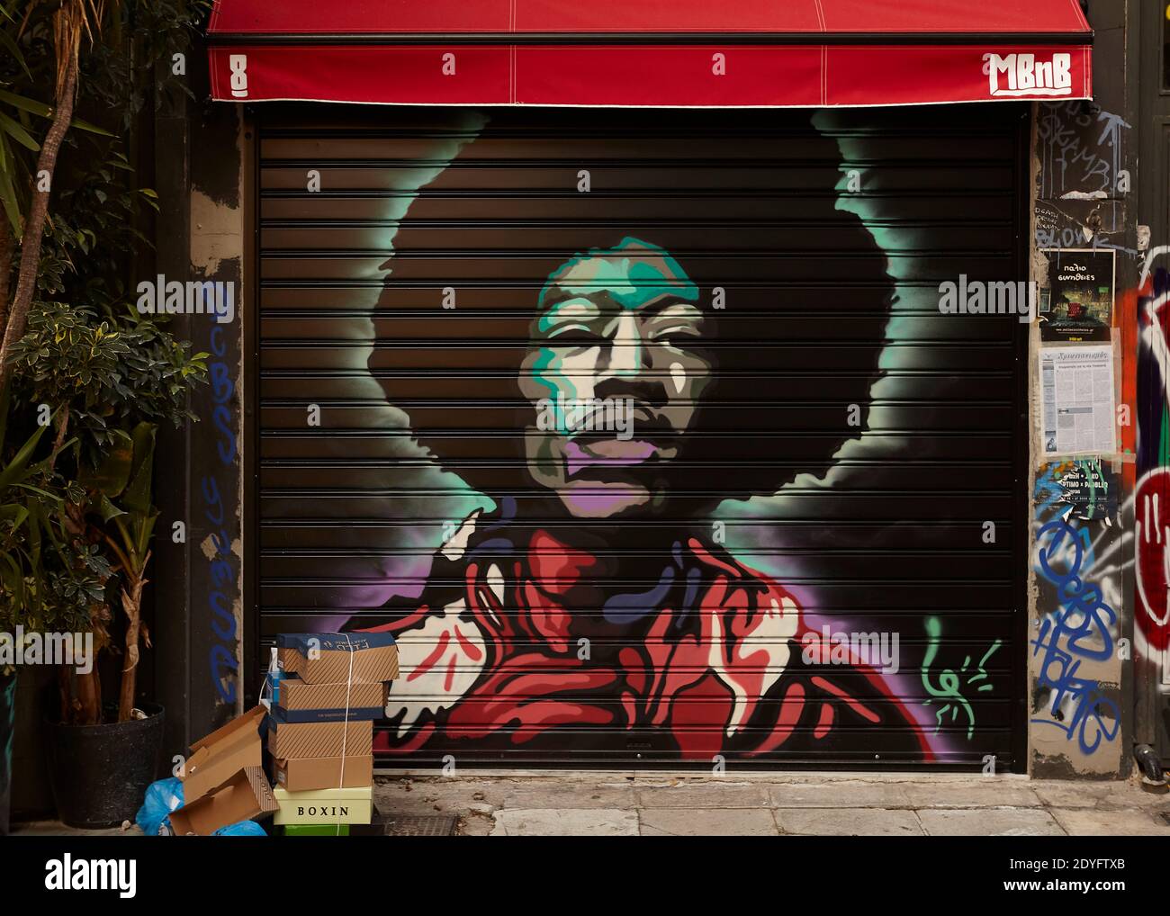 Jimi Hendrix Street Art