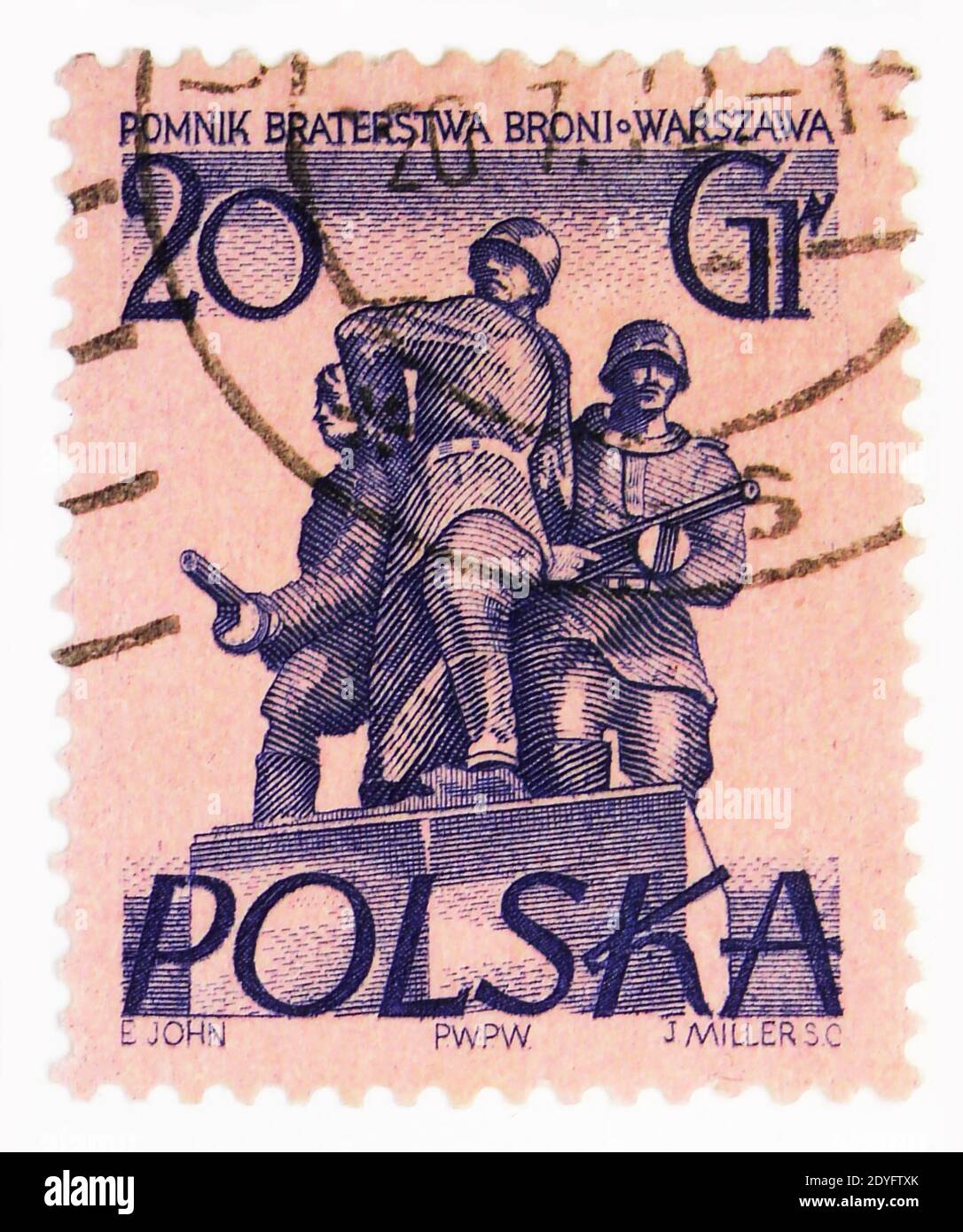 MOSCOW, RUSSIA - JULY 15, 2019: Postage stamp printed in Poland shows ...