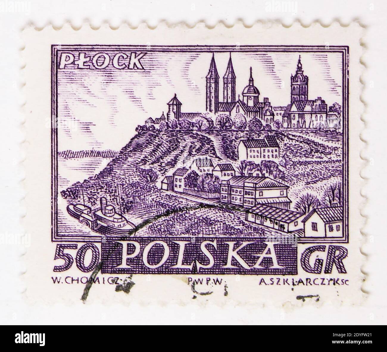MOSCOW, RUSSIA - JULY 15, 2019: Postage stamp printed in Poland shows ...