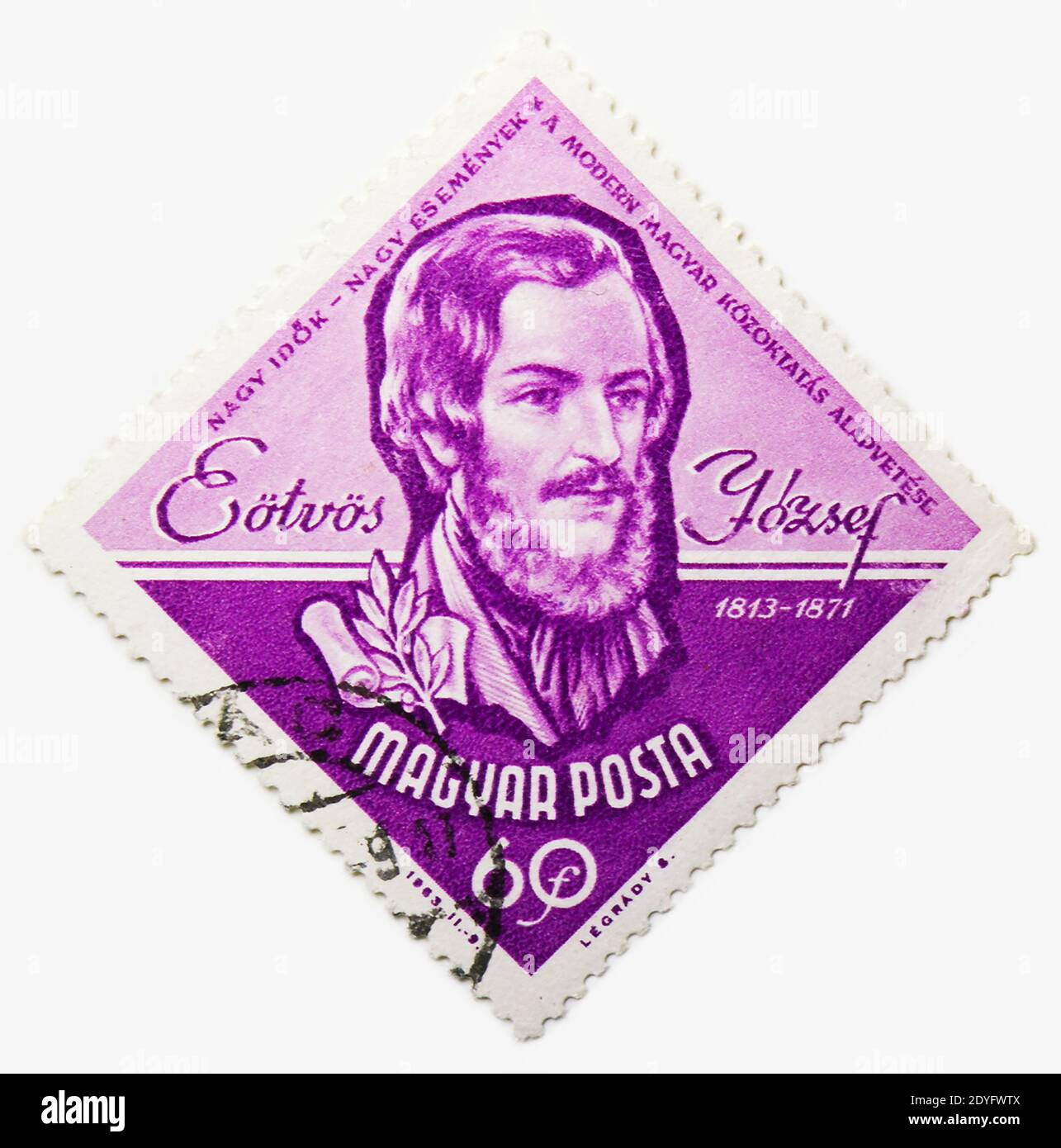 Vintage stamp of centenary Cut Out Stock Images & Pictures - Alamy