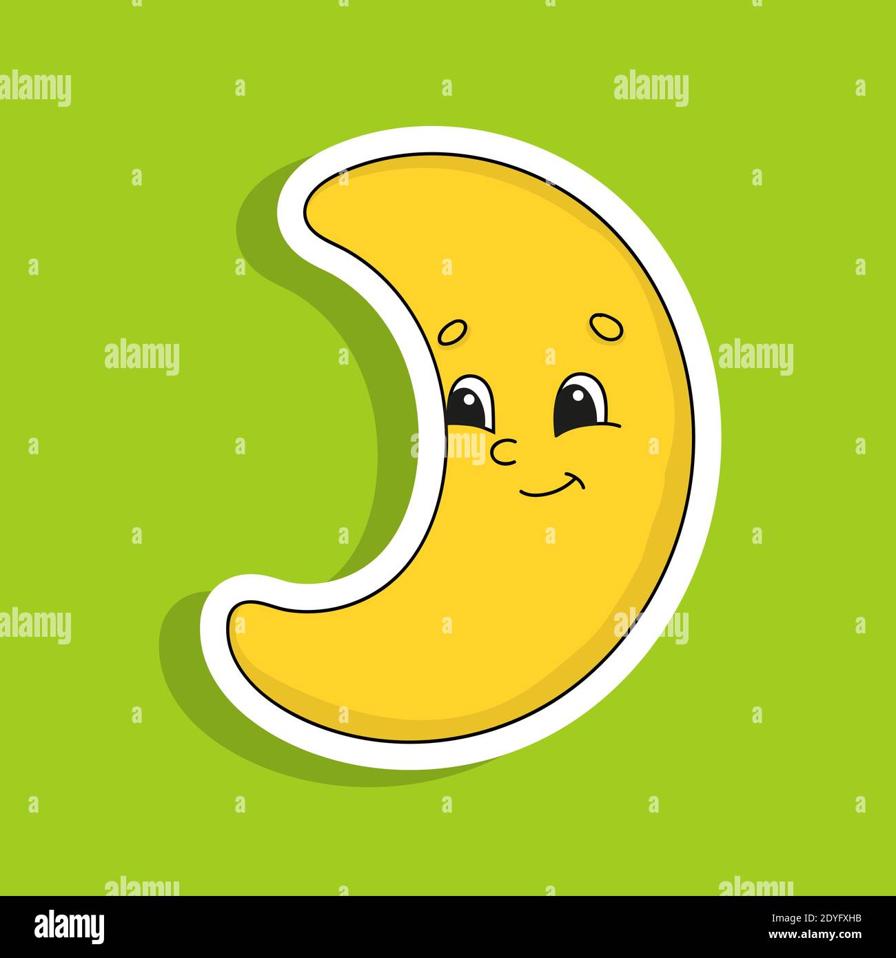Cute character. Colorful vector illustration. Cartoon style. Isolated ...