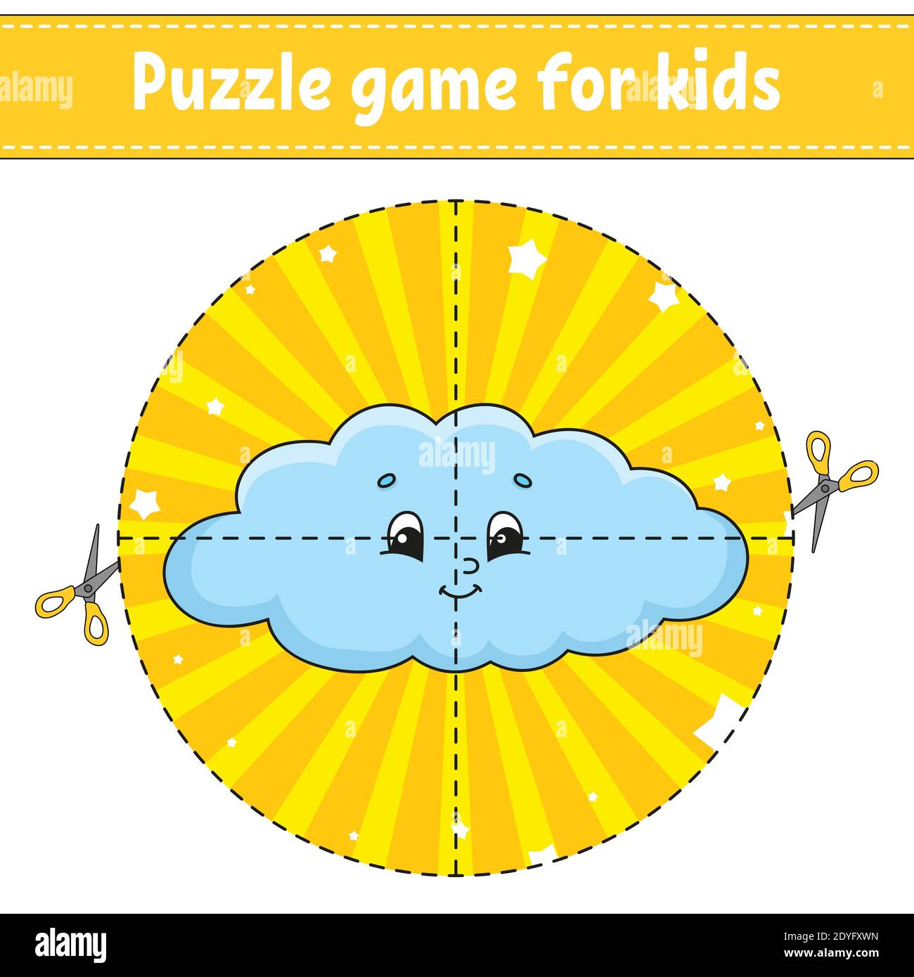 Puzzle game for kids . Education developing worksheet. Learning game ...