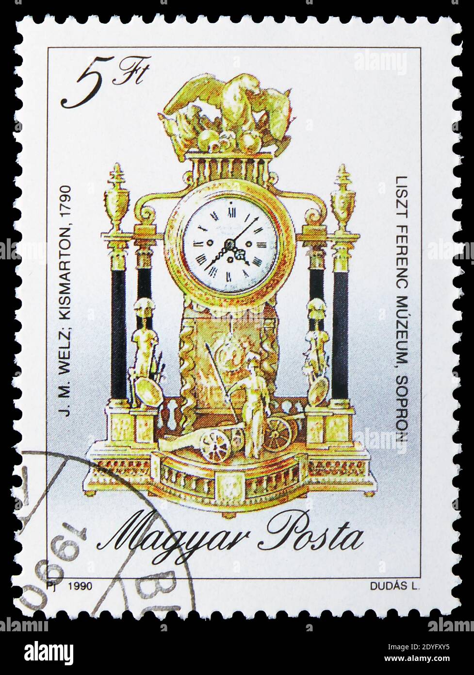 MOSCOW, RUSSIA - JULY 19, 2019: Postage stamp printed in Hungary shows ...