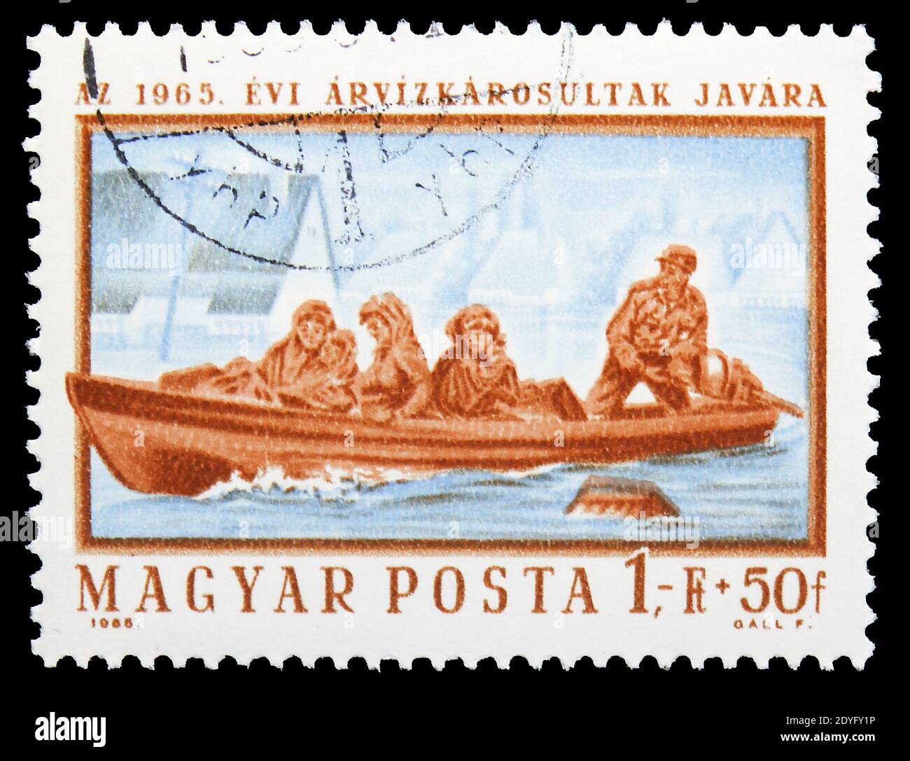 MOSCOW, RUSSIA - JULY 19, 2019: Postage stamp printed in Hungary shows ...