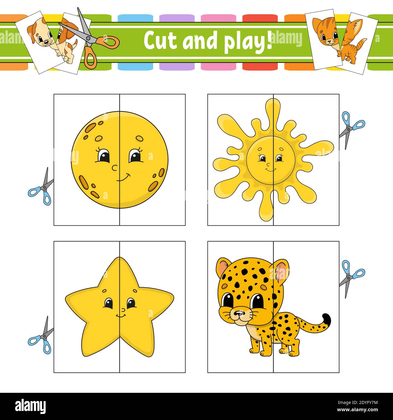 Cheetah babies Stock Vector Images - Alamy