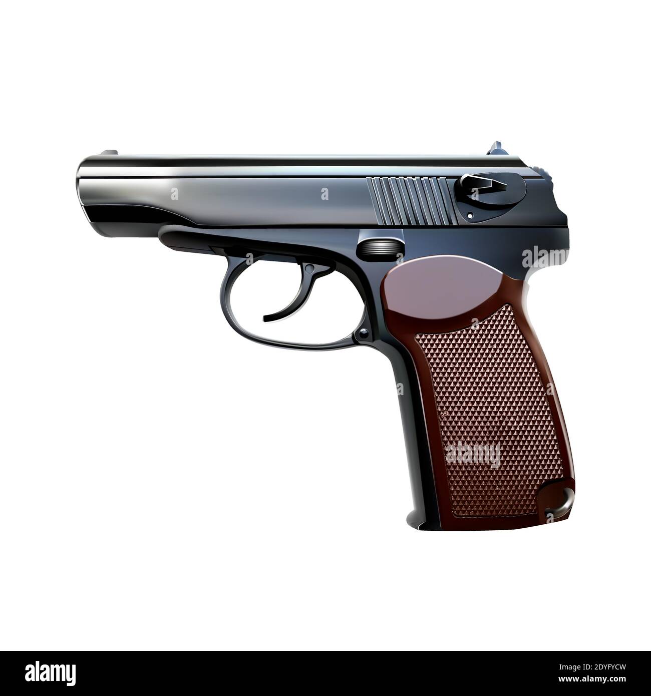 Handgun vector illustration Stock Vector Image & Art - Alamy