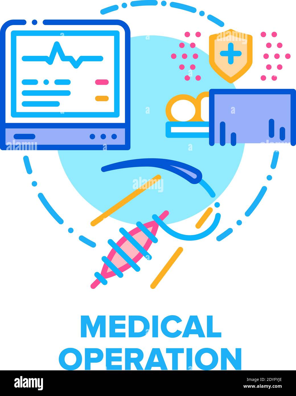 Medical Operation Patient Vector Concept Color Stock Vector Image & Art ...