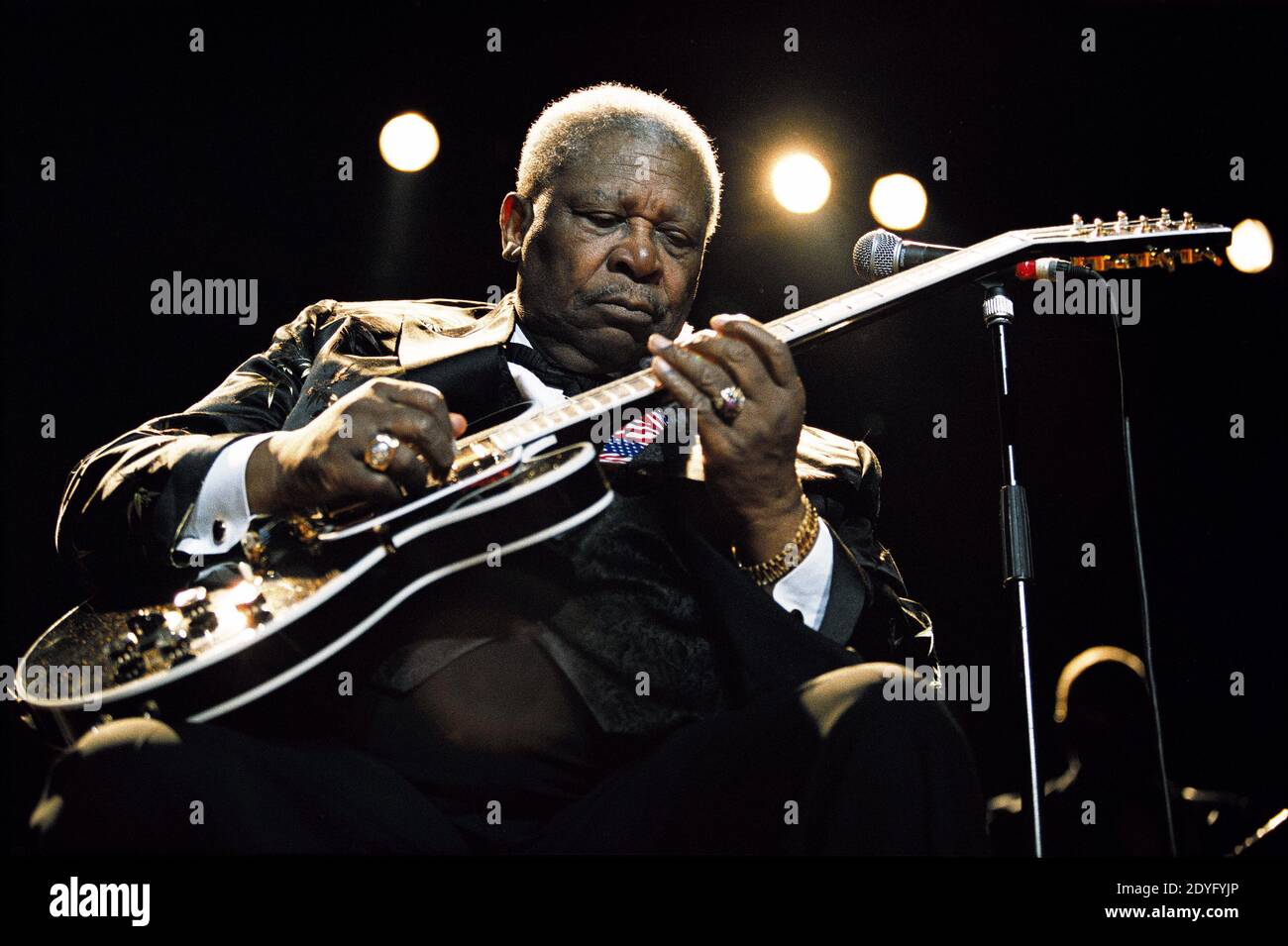 BB King in concert at the Royal Albert Hall in London. 3rd July 2002 ...