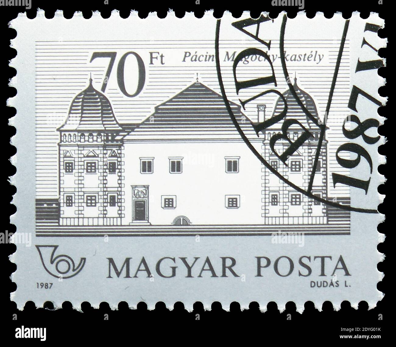 MOSCOW, RUSSIA - JULY 19, 2019: Postage stamp printed in Hungary shows ...