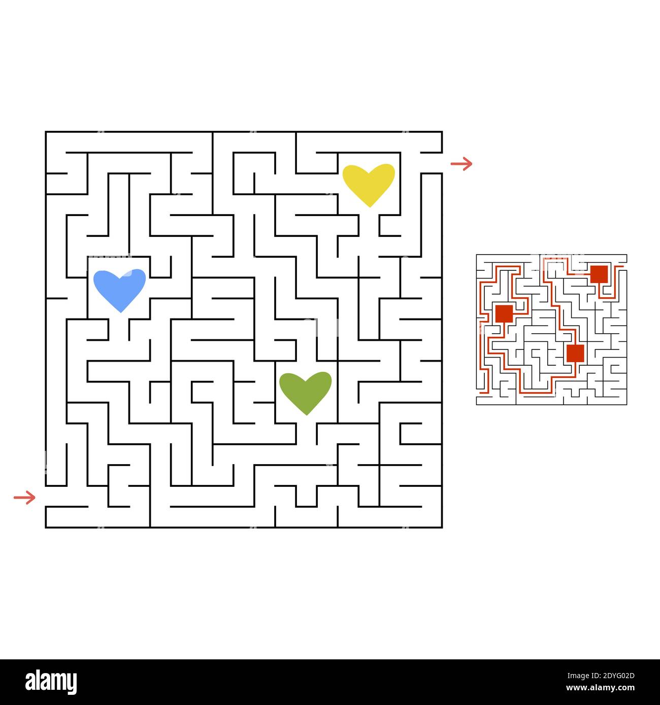 Funny maze. Game for kids. Puzzle for children. Cartoon style ...