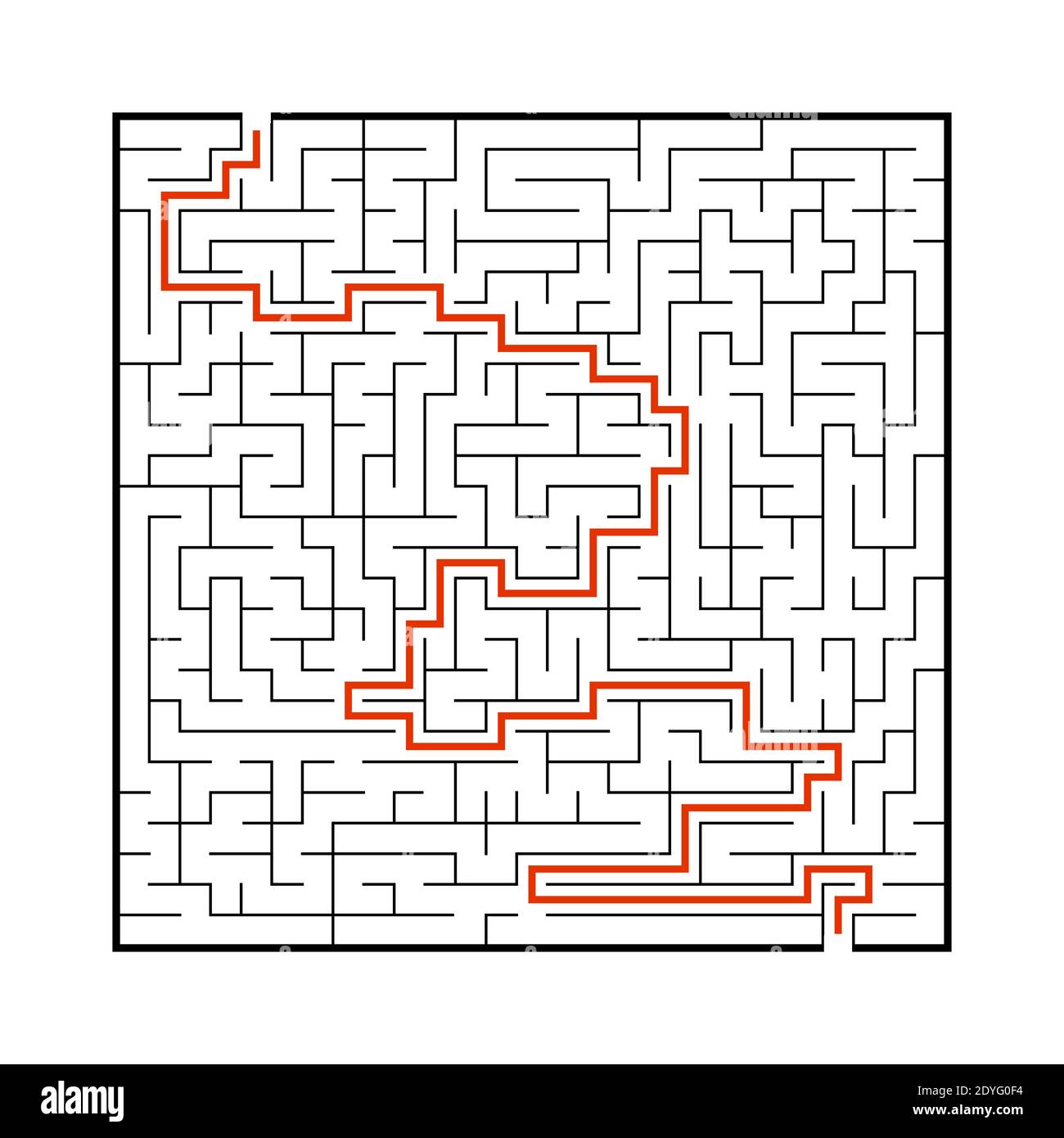 Difficult big maze. Game for kids and adults. Puzzle for children ...