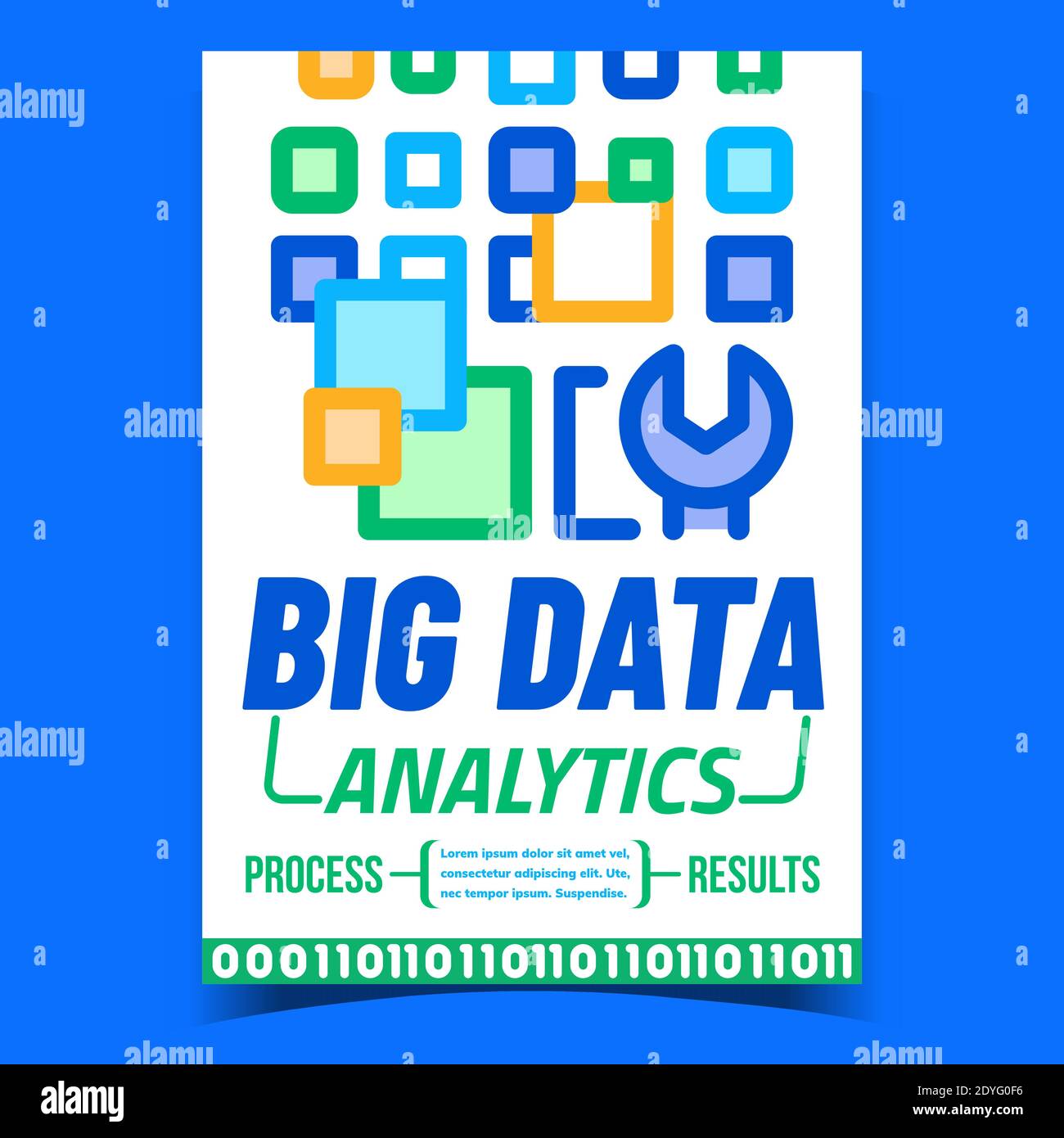 Big Data Analytics Creative Promo Banner Vector Stock Vector Image ...