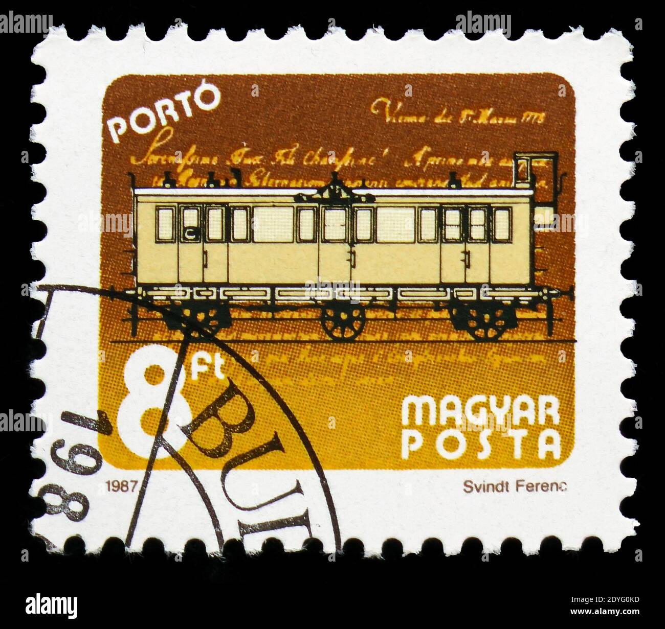 MOSCOW, RUSSIA - JULY 19, 2019: Postage stamp printed in Hungary shows ...