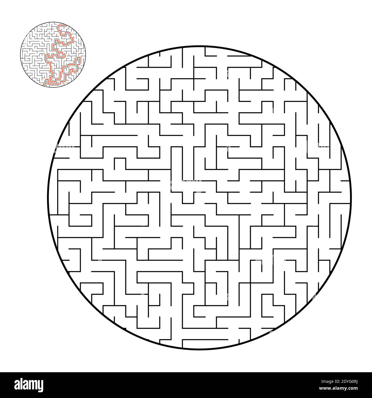 Difficult big maze. Game for kids and adults. Puzzle for children ...