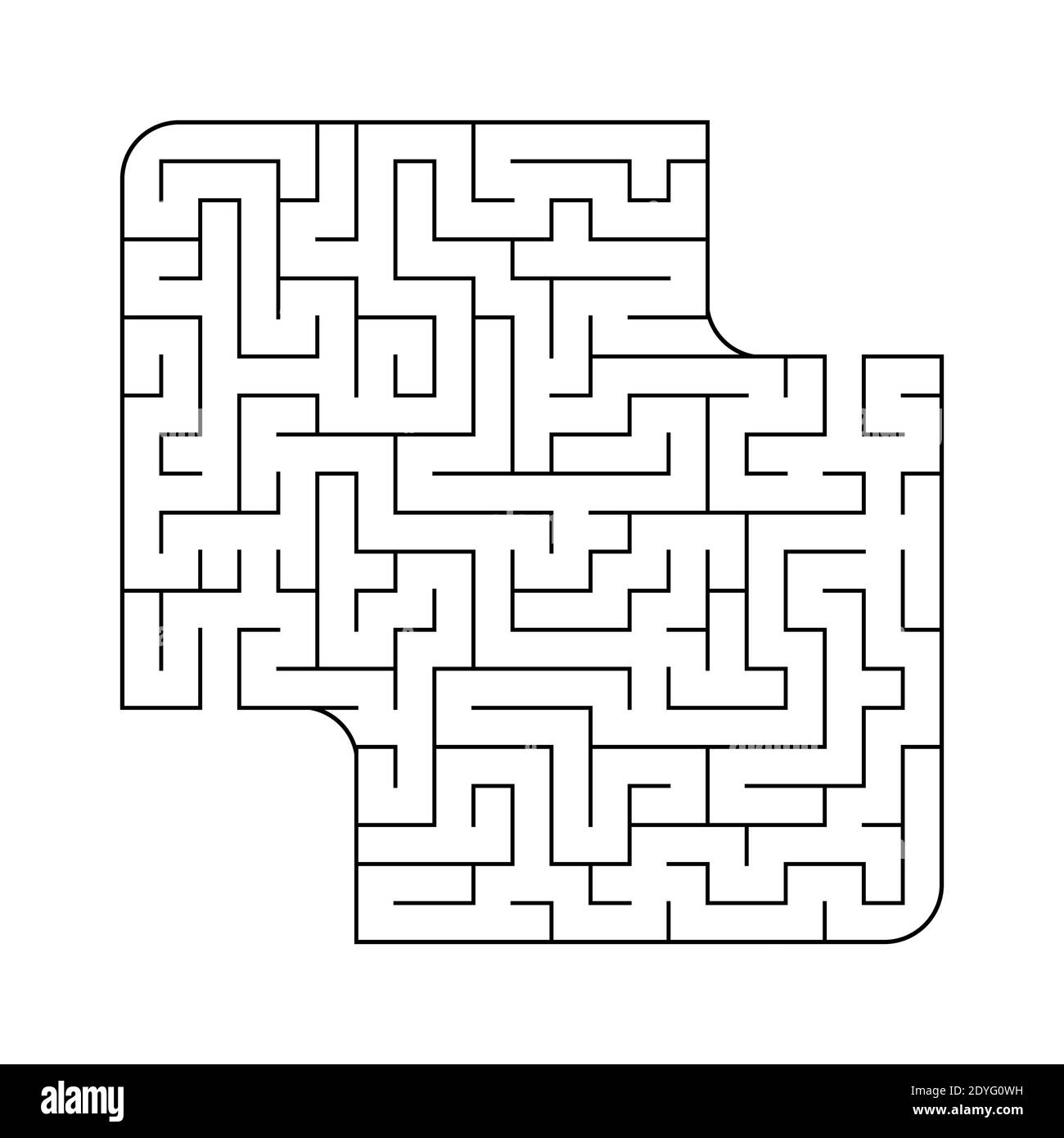 Abstact labyrinth. Educational game for kids. Puzzle for children. Maze ...