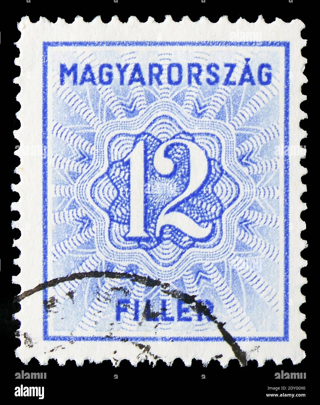 MOSCOW, RUSSIA - JULY 19, 2019: Postage stamp printed in Hungary shows ...