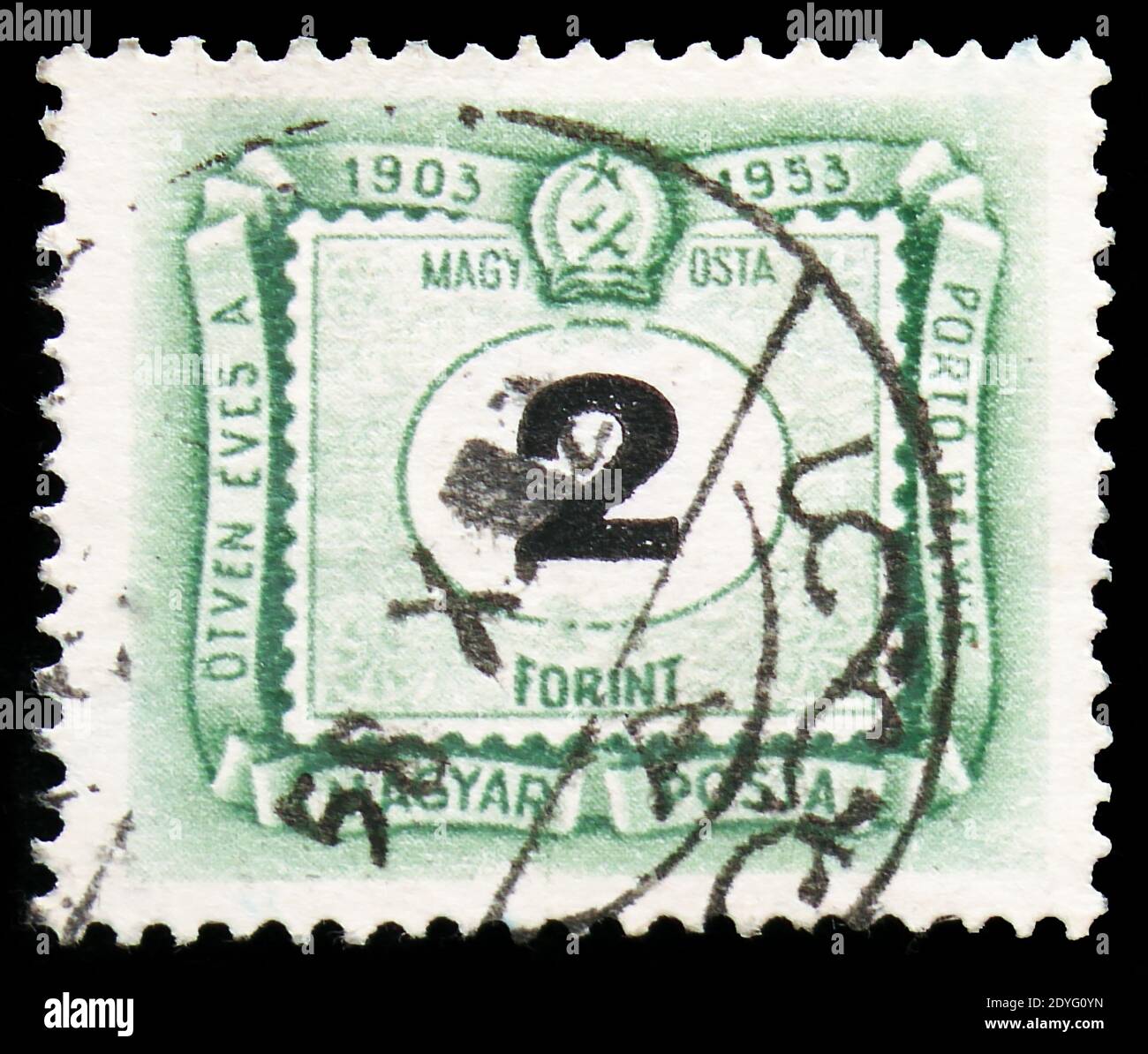 MOSCOW, RUSSIA - JULY 19, 2019: Postage stamp printed in Hungary shows ...