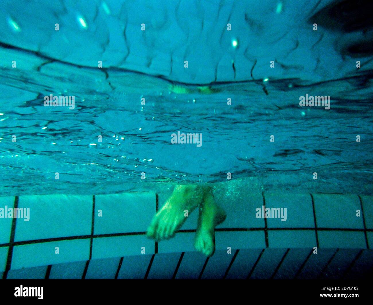 FRA - IN THE SWIMMING POOL. Scene of life at the swimming pool of ...