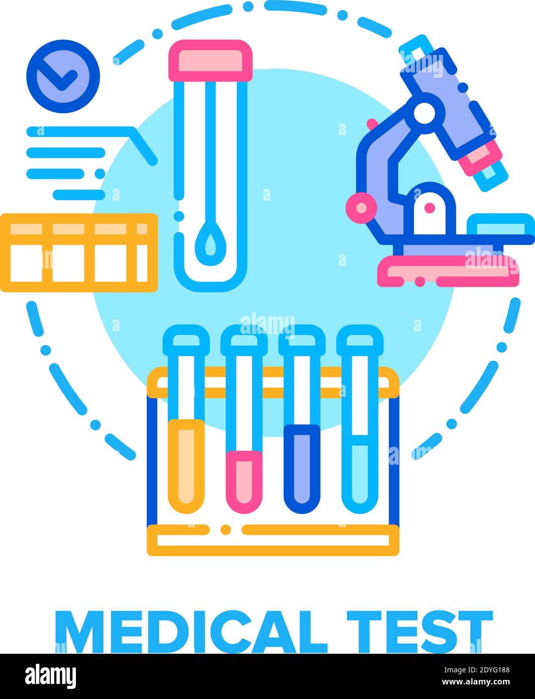 Medical Test Vector Concept Color Illustration Stock Vector Image & Art ...