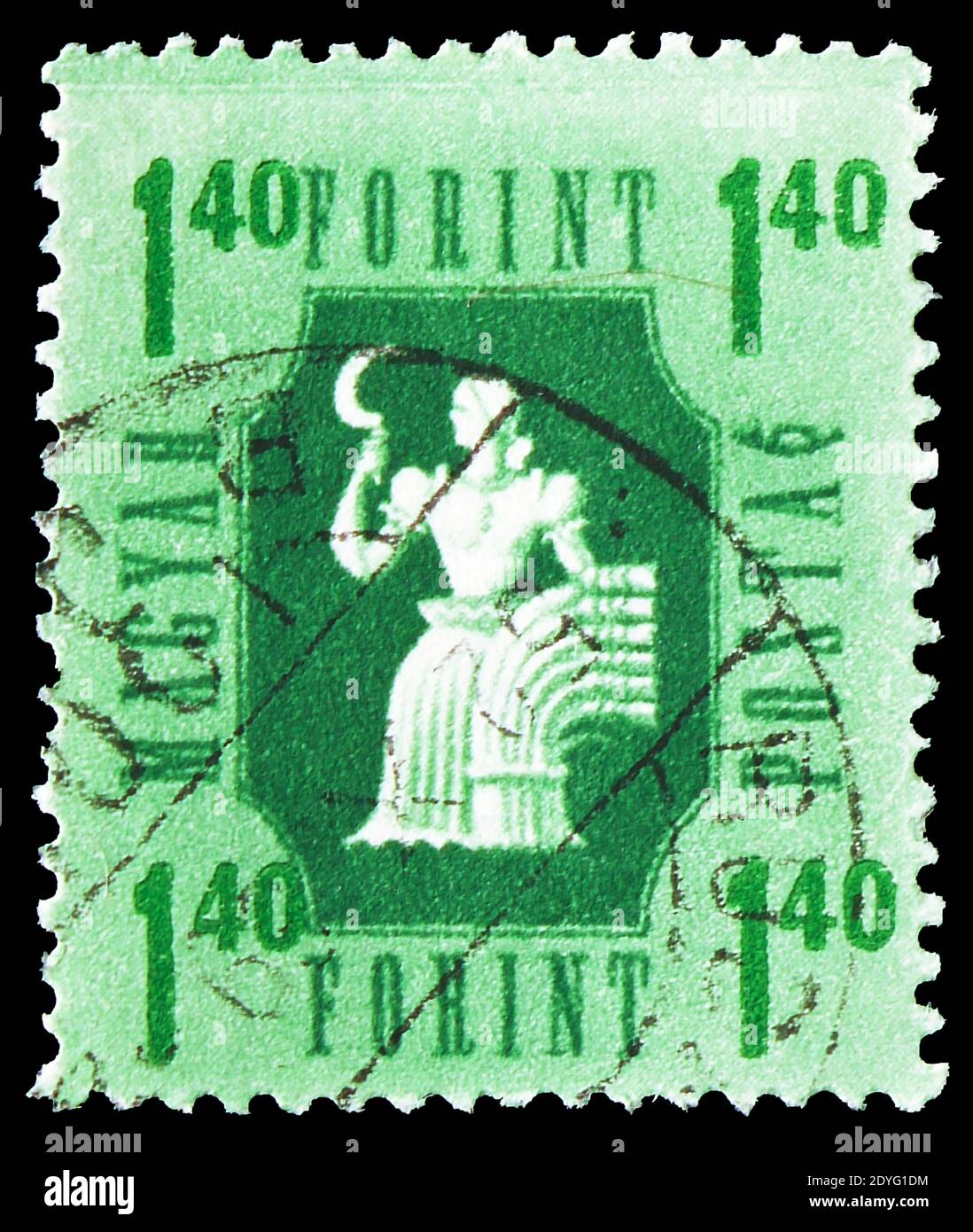 MOSCOW, RUSSIA - JULY 19, 2019: Postage stamp printed in Hungary shows ...