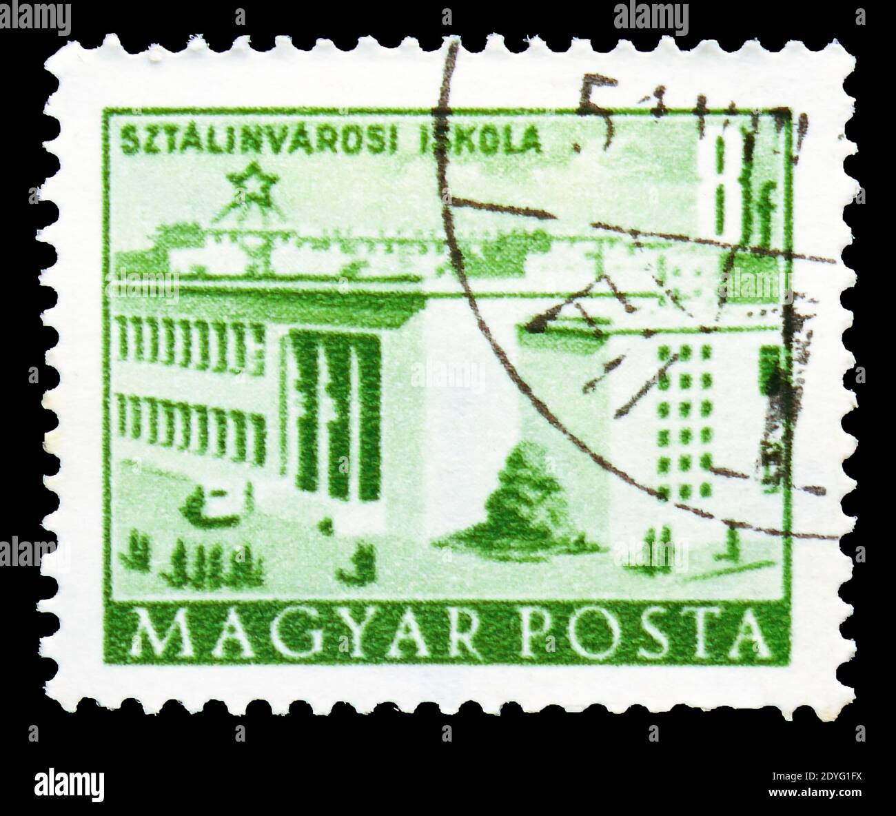 MOSCOW, RUSSIA - JULY 19, 2019: Postage stamp printed in Hungary shows ...