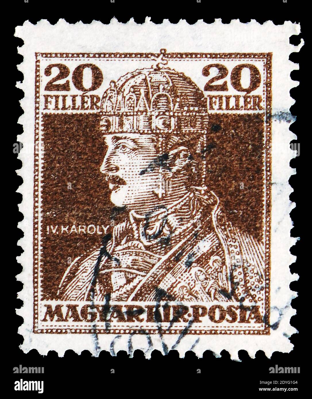 MOSCOW, RUSSIA - JULY 19, 2019: Postage stamp printed in Hungary shows ...