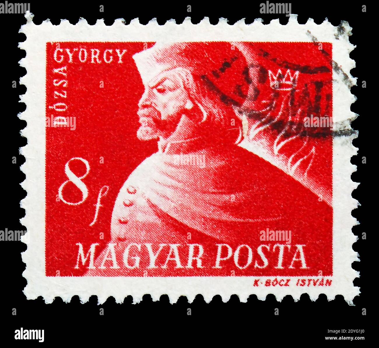 MOSCOW, RUSSIA - JULY 19, 2019: Postage stamp printed in Hungary shows ...