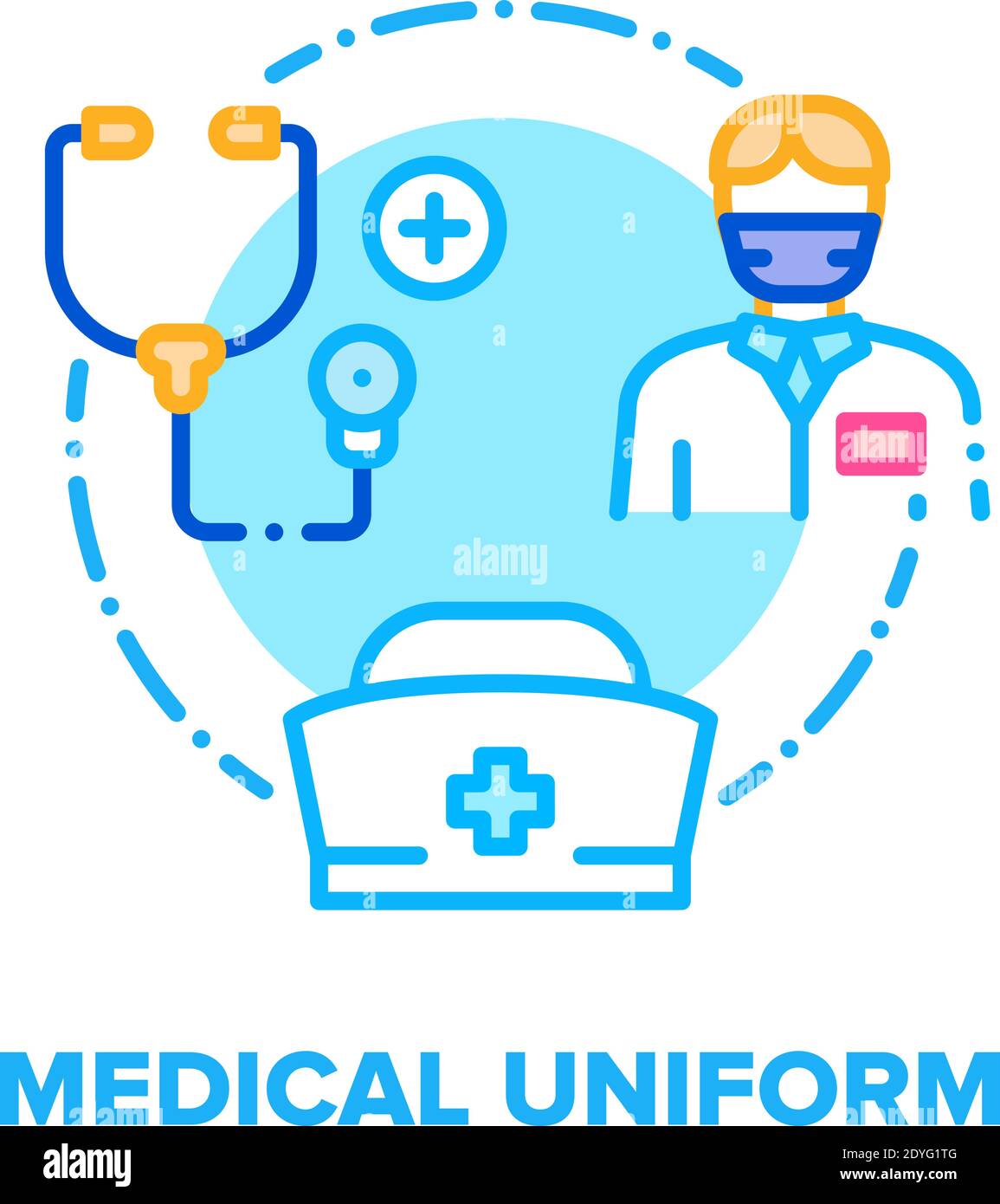 Medical Uniform Vector Concept Color Illustration Stock Vector Image ...
