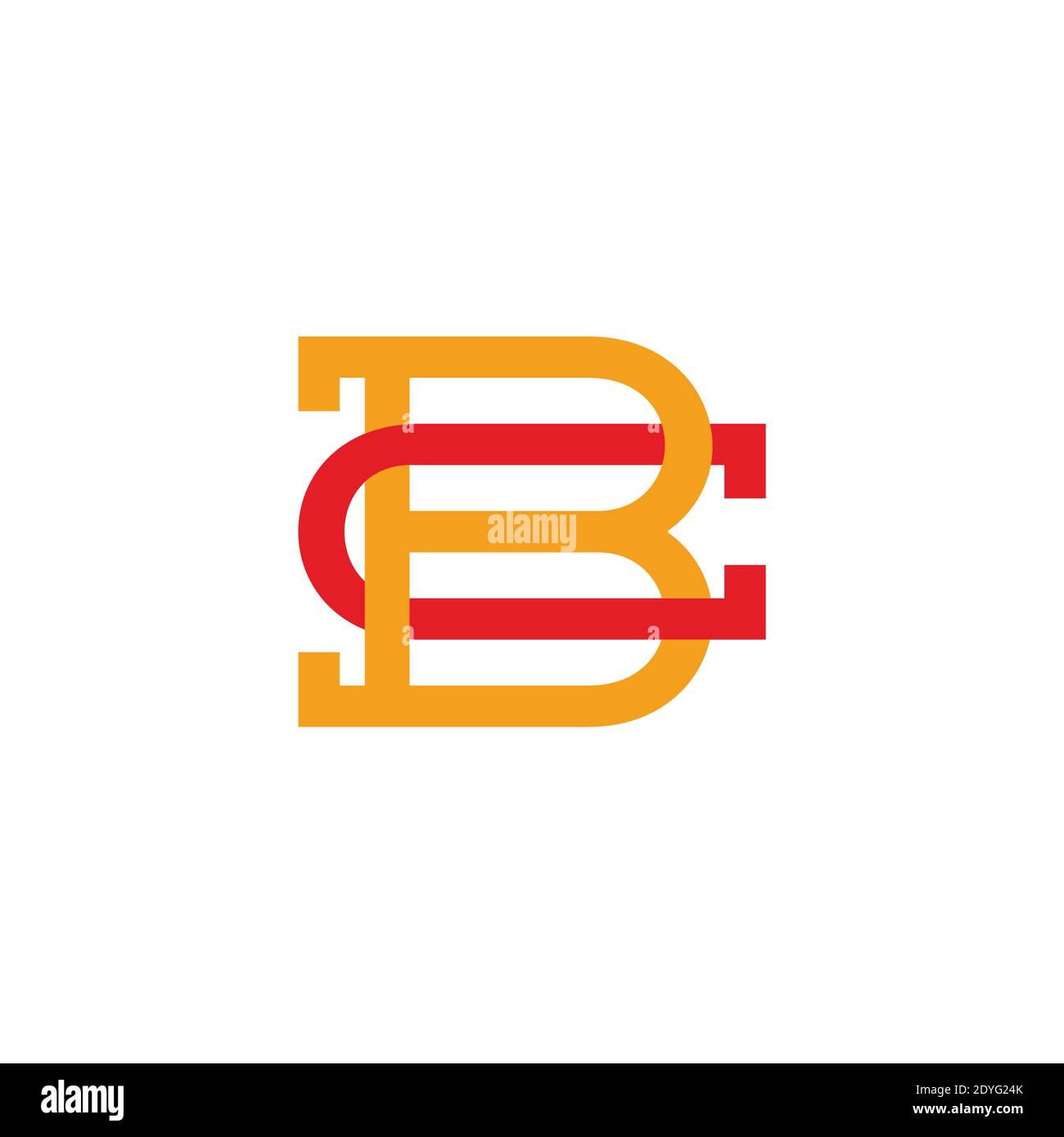 letter cb colorful overlapping line arrow logo vector Stock Vector ...