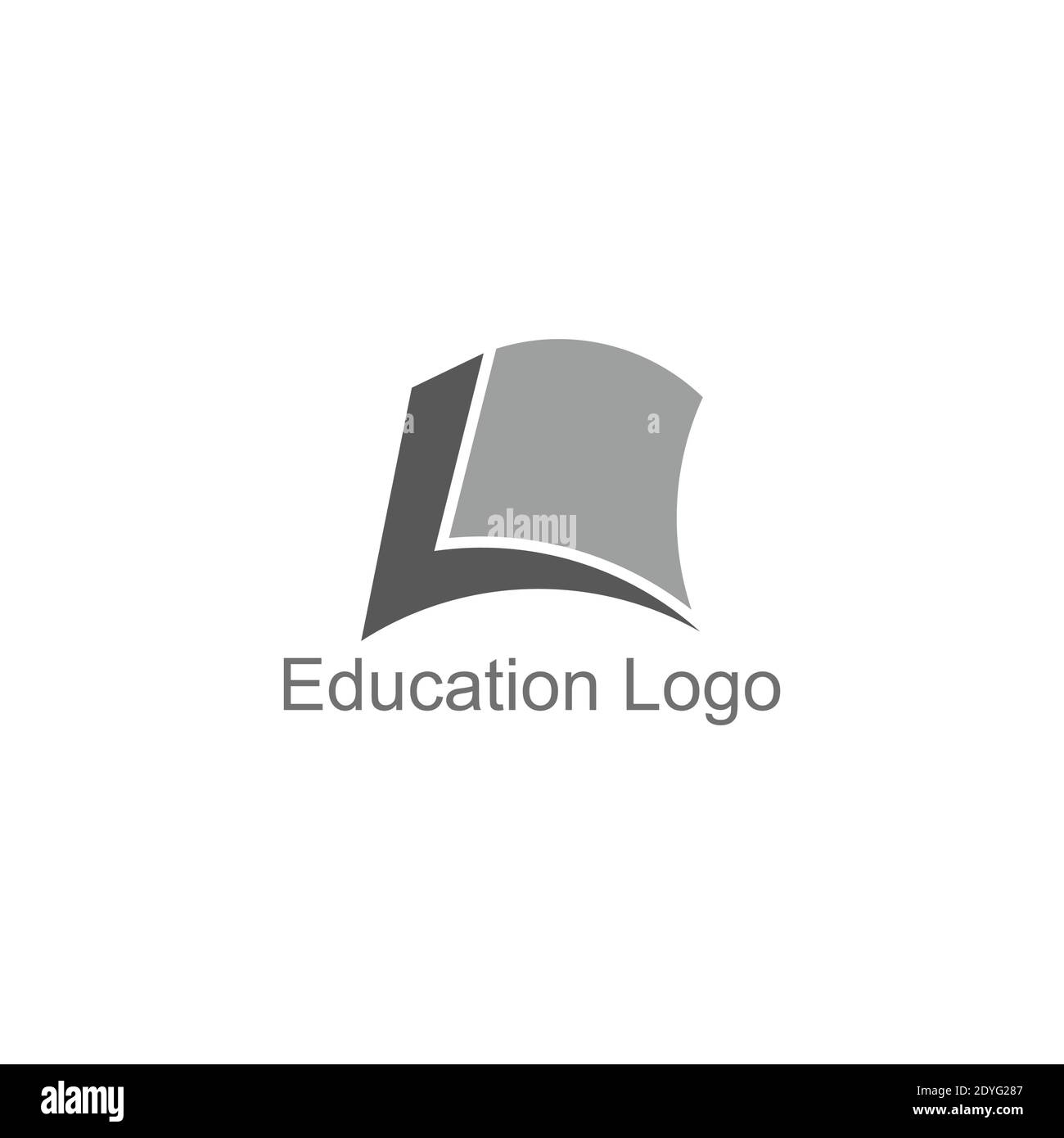 abstract letter l book shape geometric logo vector Stock Vector Image ...