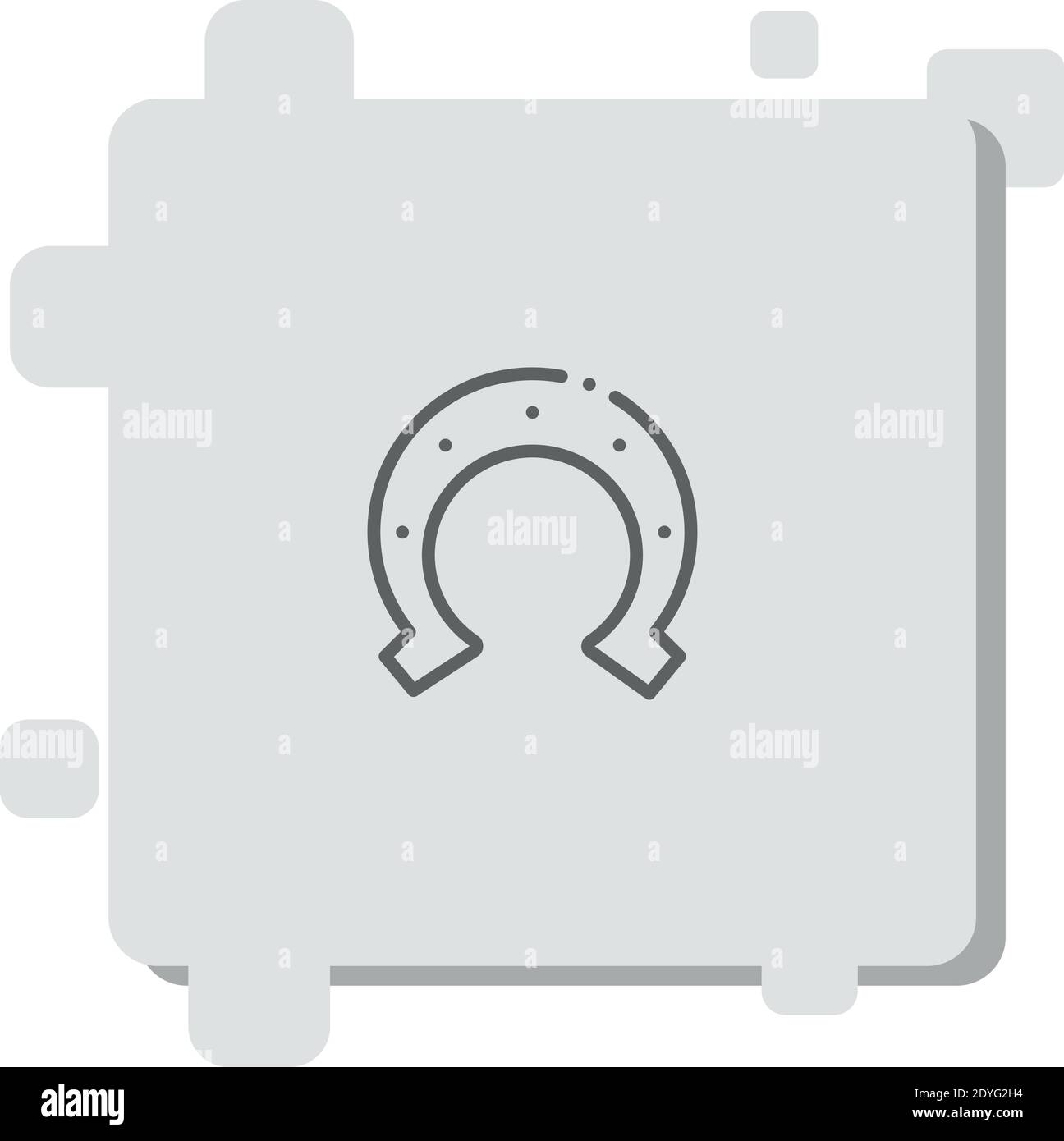 horseshoe vector icon modern simple vector illustration Stock Vector ...