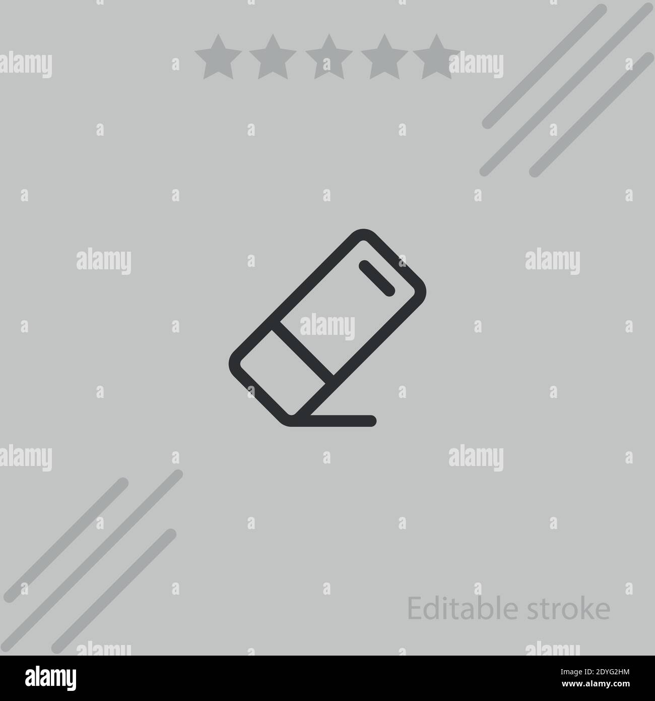 eraser vector icon modern simple vector illustration Stock Vector Image ...