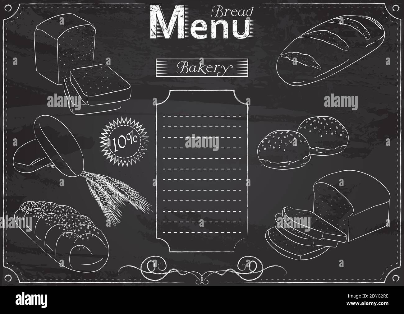 Menu Chalkboard Design