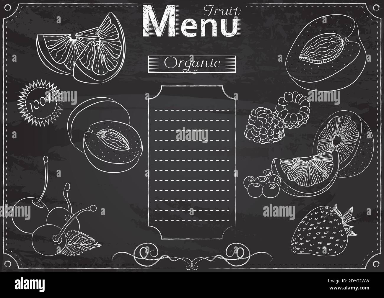Chalkboard Menu Vector
