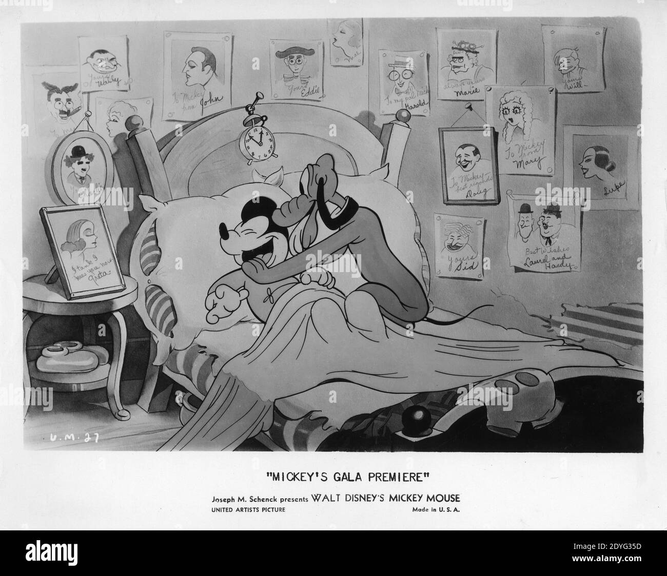 WALT DISNEY's MICKEY MOUSE and PLUTO in MICKEY'S GALA PREMIERE 1933 ...
