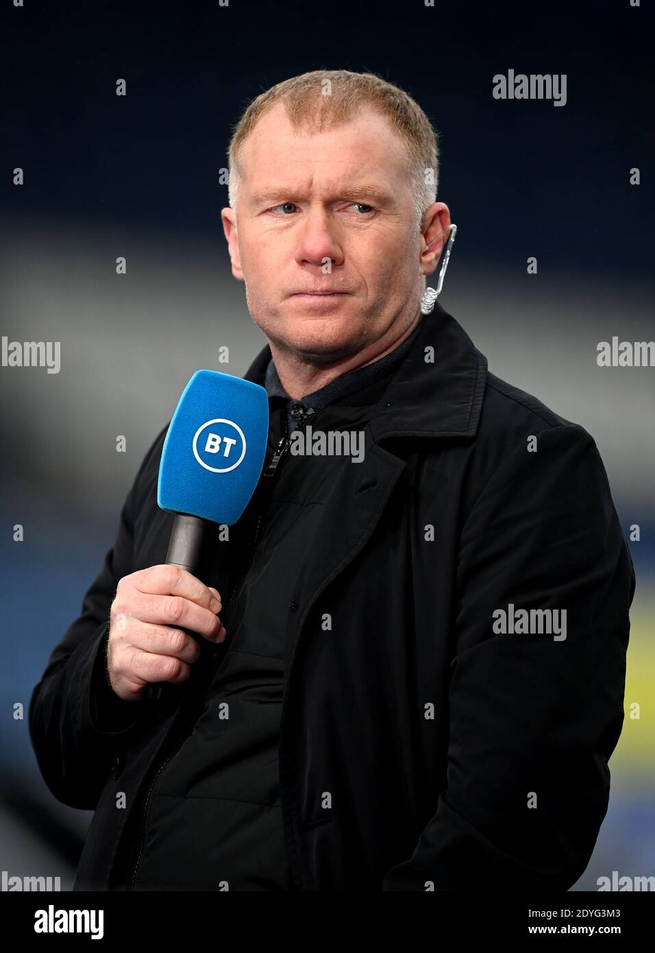 Former Manchester United player and BT Sport commentator Paul Scholes ...