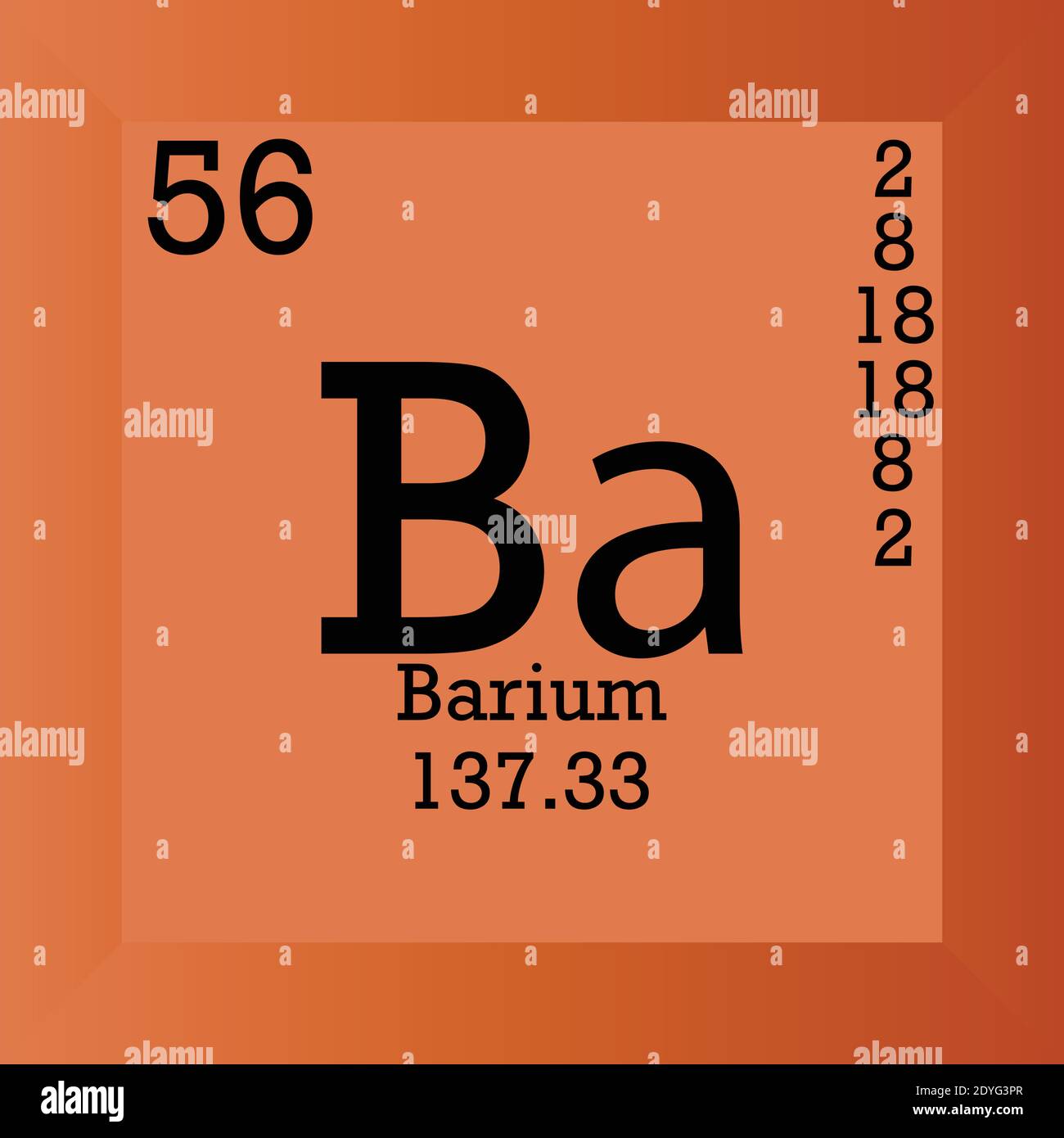 Barium Element Number 56 Of The Periodic Table Of The 46 OFF