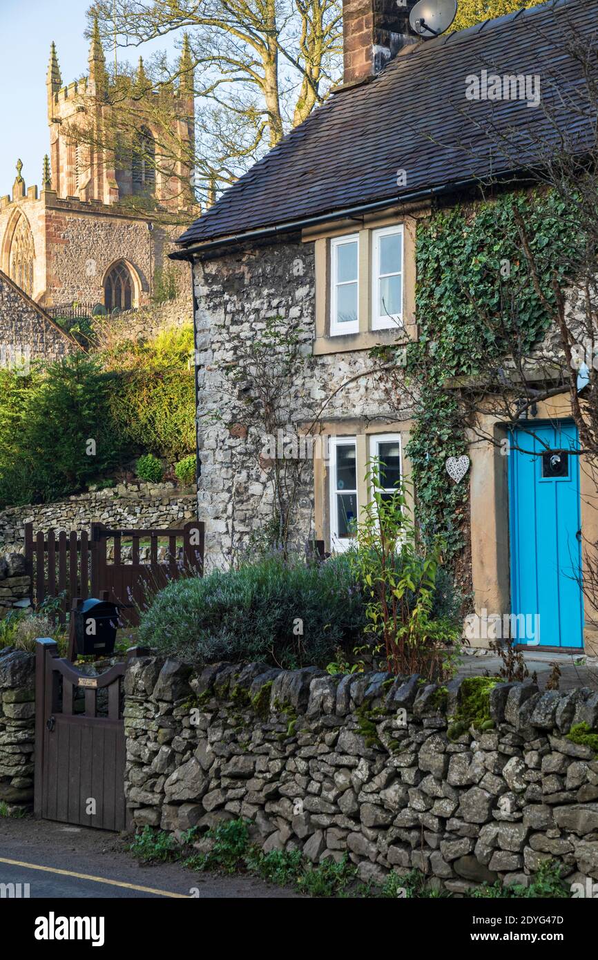 A pretty cottage in the Peak District village of Hartington, Derbyshire ...