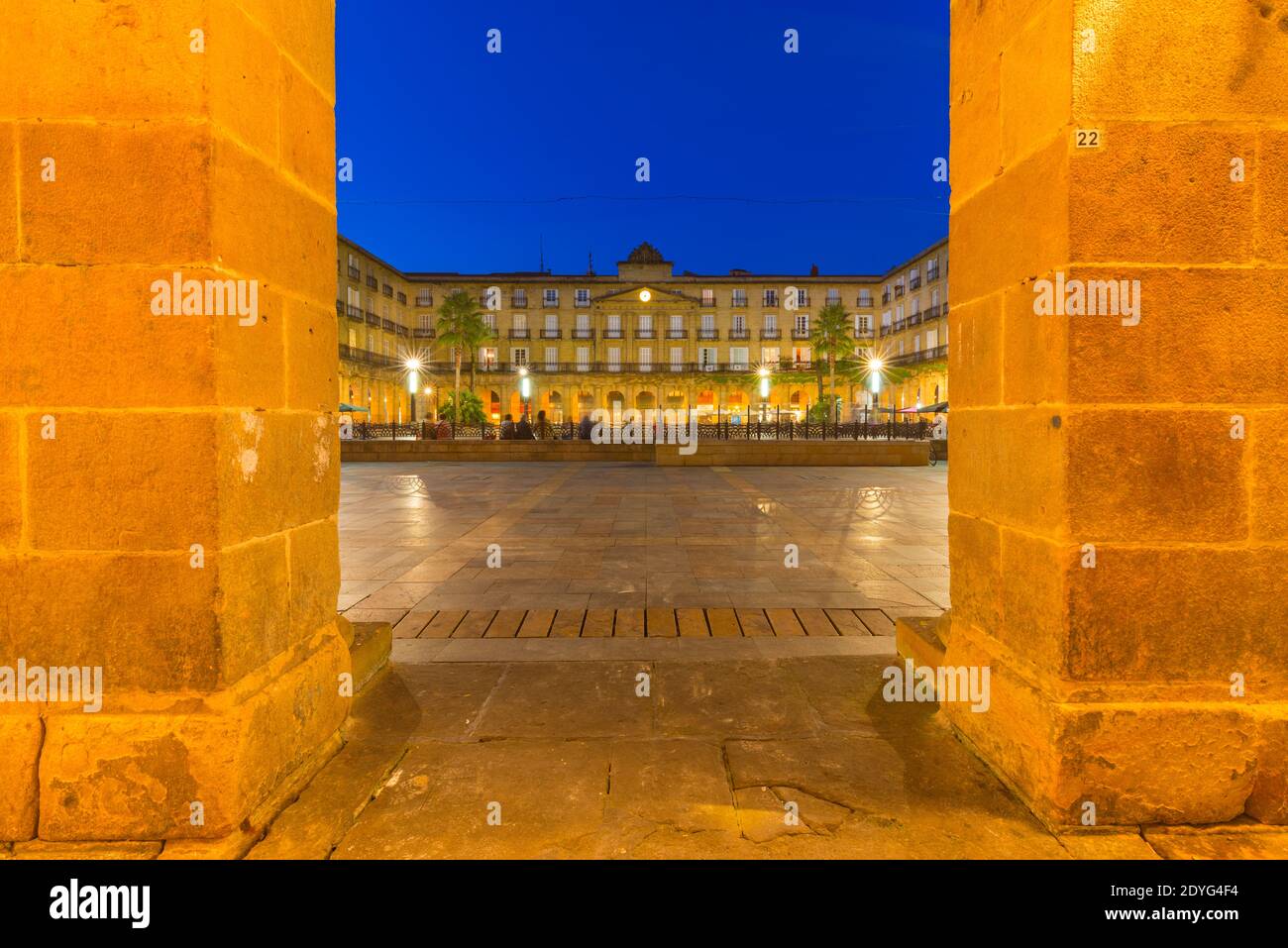 Plaza Nueva or Plaza Barria (New Square) of Bilbao, Bilbao, Bizkaia ...