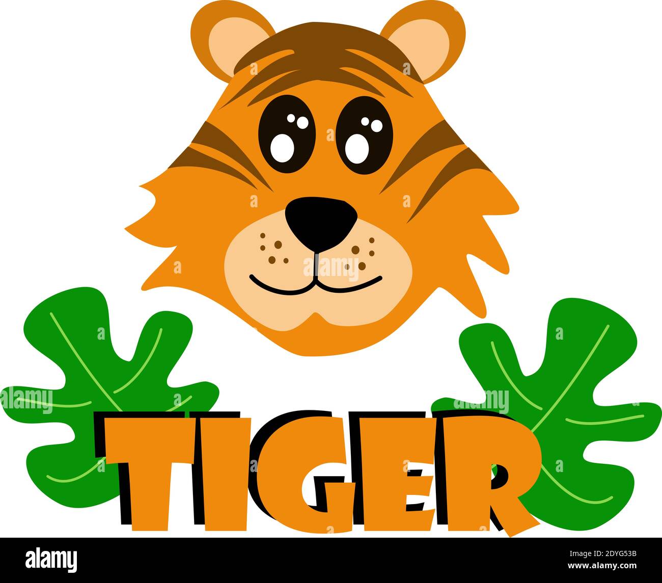 Image of a sweet tiger smiling Stock Photo - Alamy
