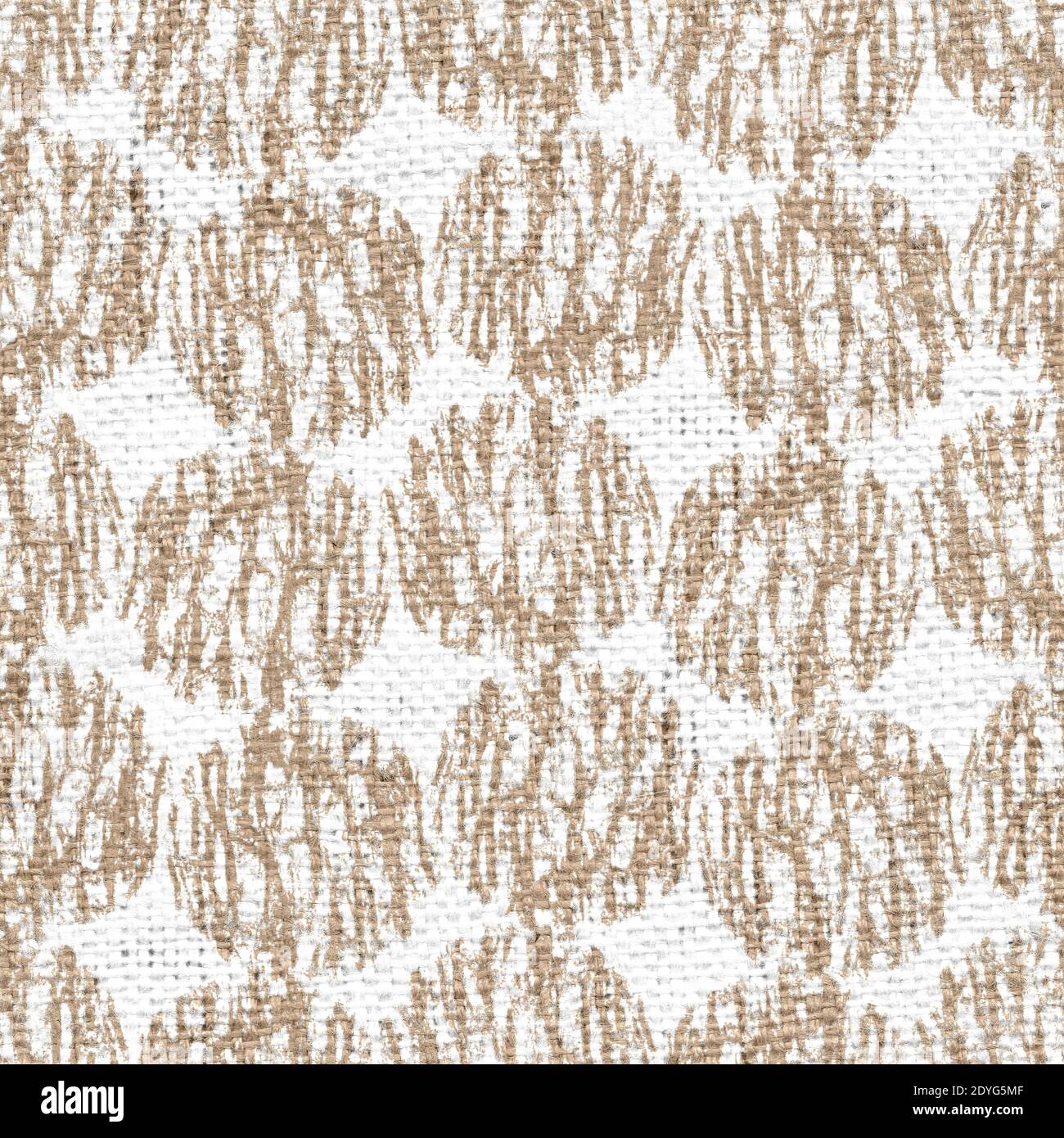 Seamless burlap with white paint pattern overlay Stock Photo - Alamy